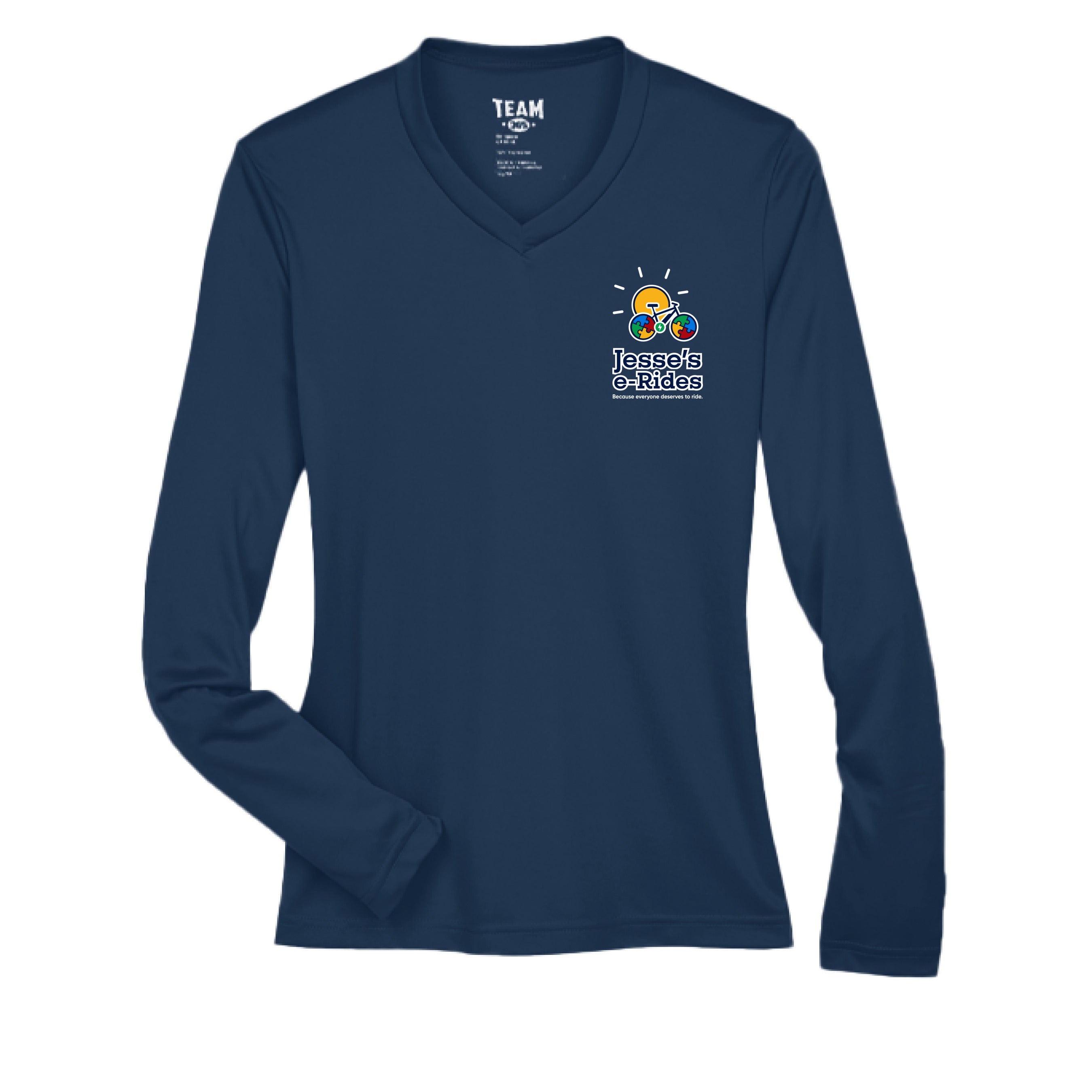 Jesse’s e-Rides Women’s Performance Long-Sleeve V-Neck Shirt – Classic ...