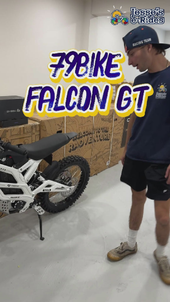 79BIKE Falcon GT Electric Dirt Bike | 72V 40Ah 16kW Power – Jesse's e-Rides